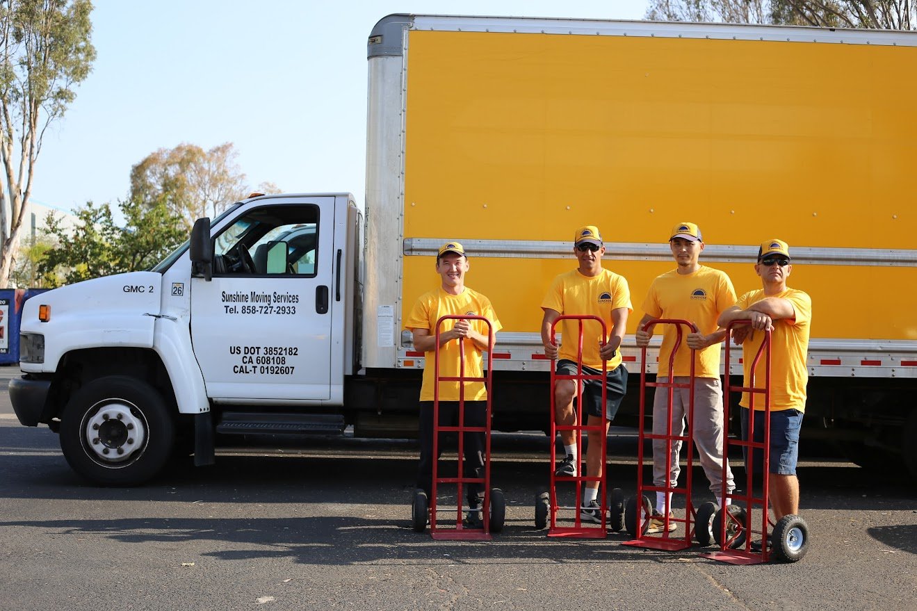 Available Moving Company San Diego 2025 | Sunshine Moving Services